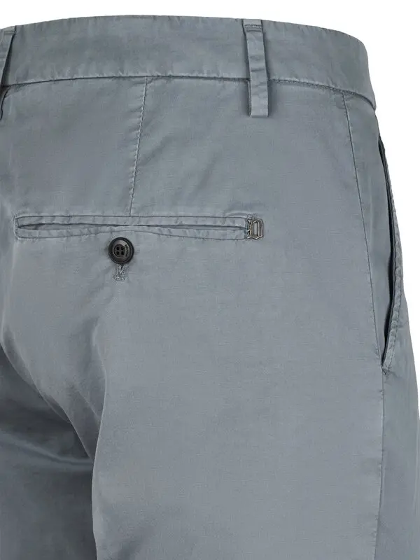 DONDUP Slim Fit Tapered Trousers - Gray
