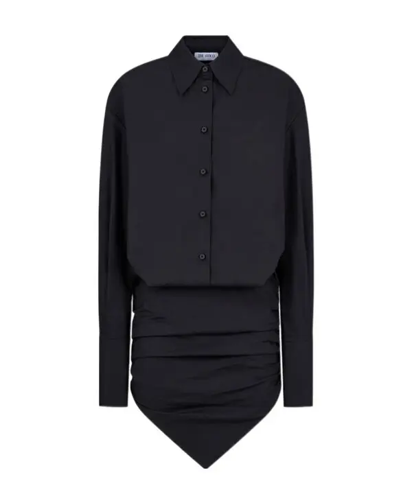 Attico Long-sleeved Mini Shirt Dress