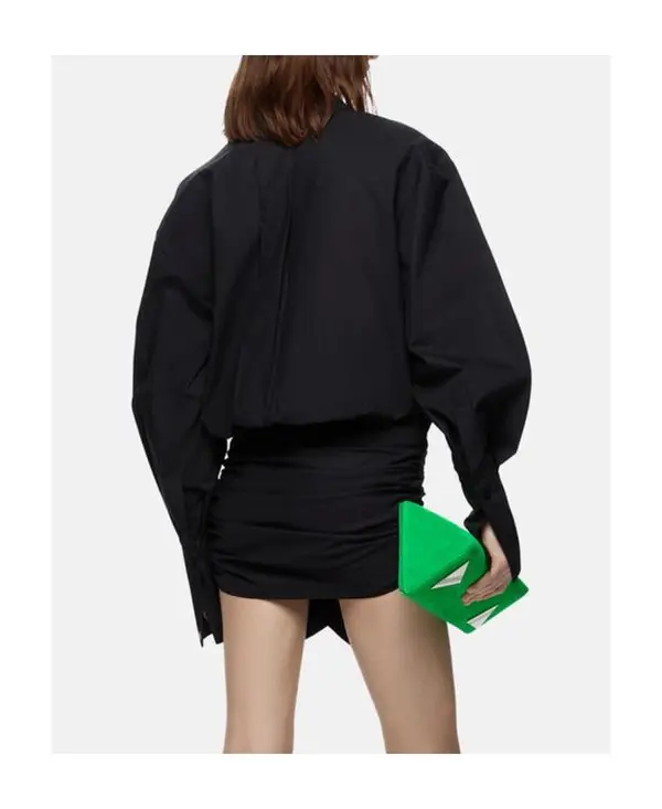 Attico Long-sleeved Mini Shirt Dress