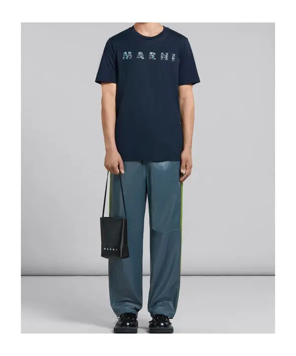Marni Logo Print Shoulder Bag