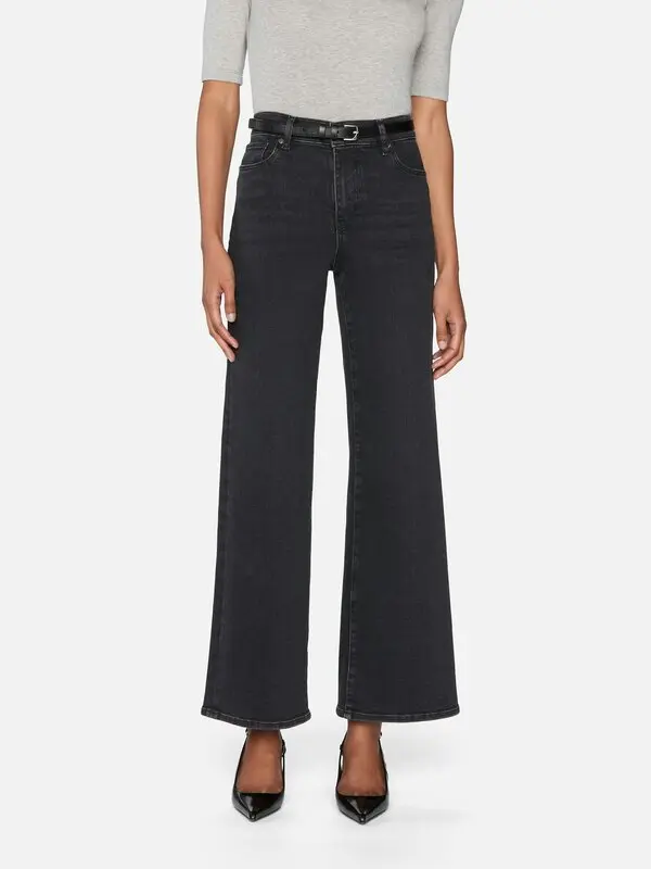FRAME Le Slim Palazzo Jeans - Black