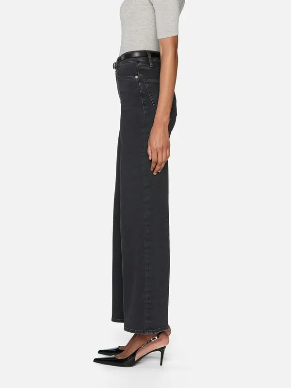 FRAME Le Slim Palazzo Jeans - Black