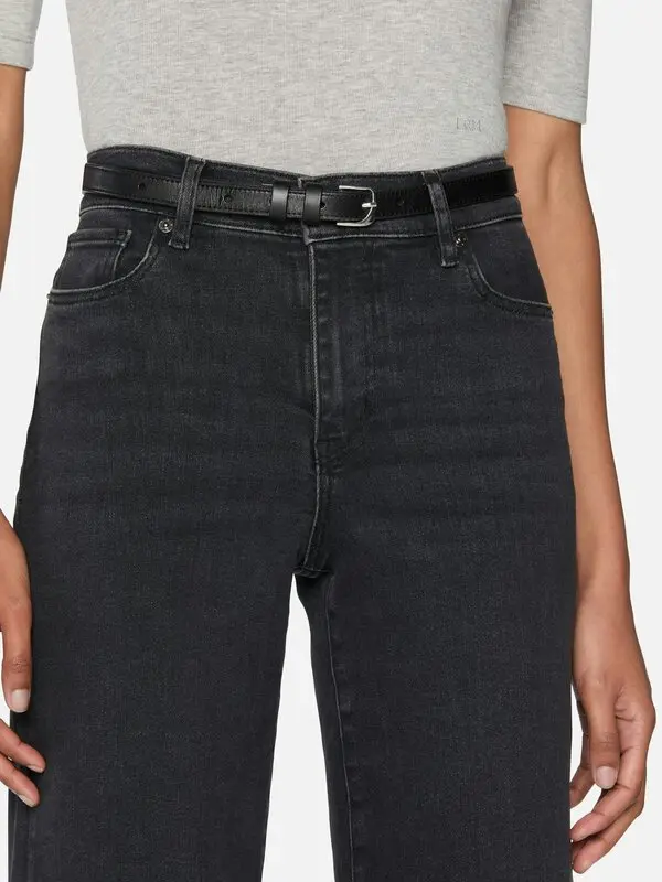 FRAME Le Slim Palazzo Jeans - Black