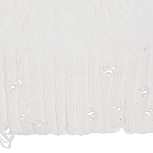 Marni Distressed-effect V-neck Knitted Vest - White