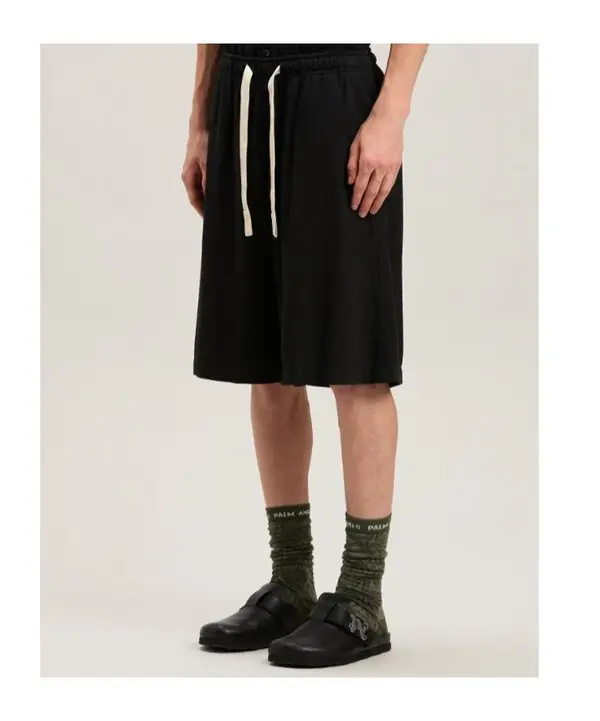Palm Angels Bermuda Shorts With Palm Tree Print