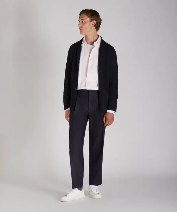 ZANONE Ribbed V-neck Knit Jacket