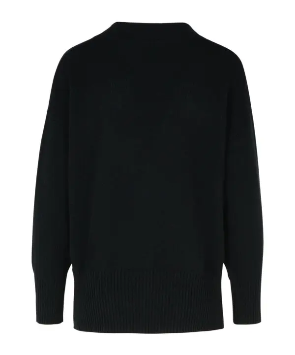 PUROTATTO Long-sleeved Knitted Cardigan With V-neck And Pockets