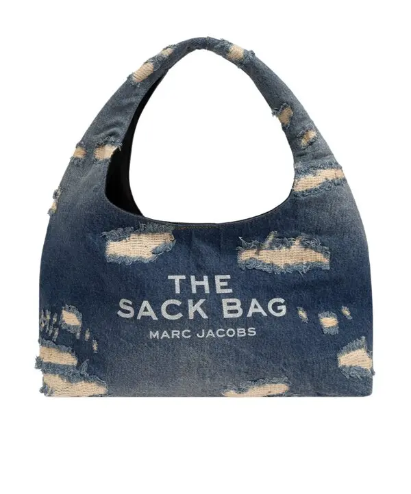 Marc Jacobs Distressed Denim Shoulder Bag
