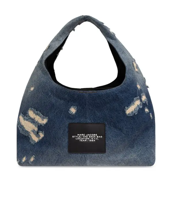 Marc Jacobs Distressed Denim Shoulder Bag