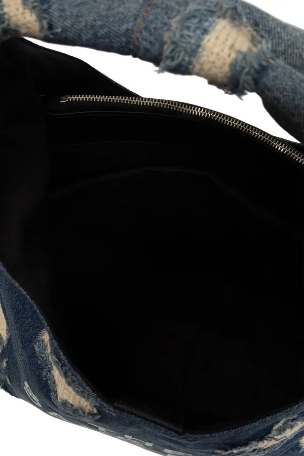Marc Jacobs Distressed Denim Shoulder Bag