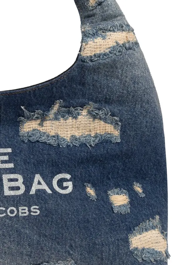 Marc Jacobs Distressed Denim Shoulder Bag