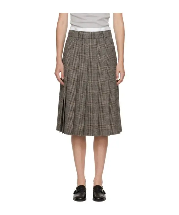 Marissa Chiara Plaid Pleated Skirt