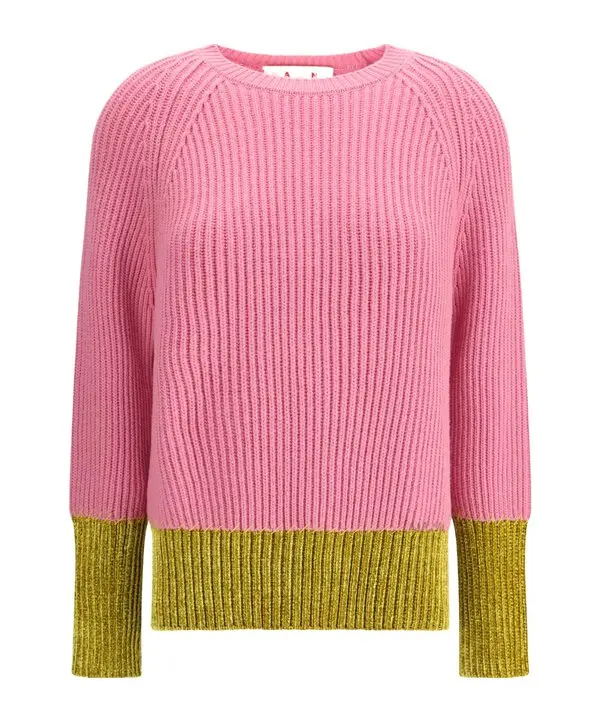 Marni Two-toned Knitted Jumper - Pink