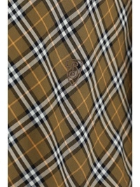 Burberry Check Printed Long Sleeved Shirt - Oxide