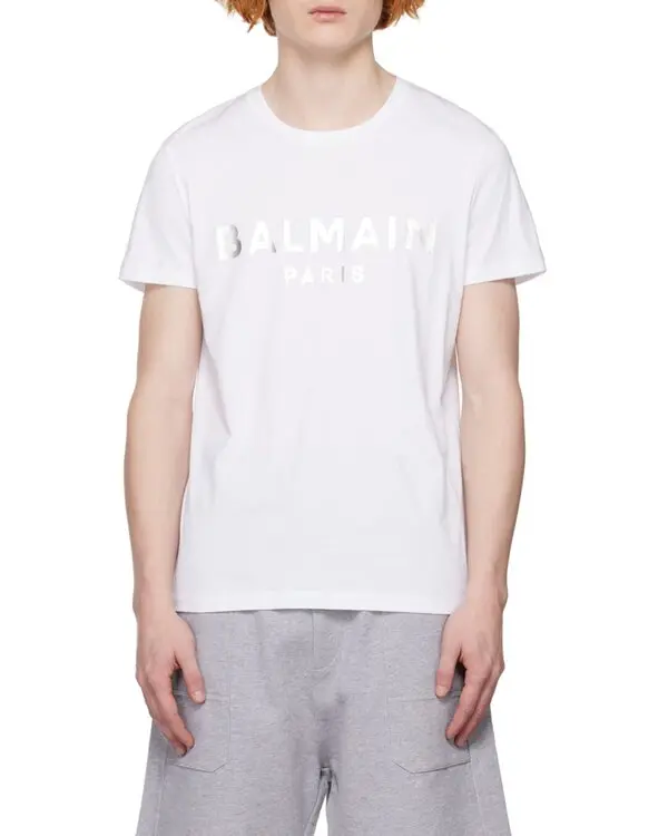 Balmain Logo-print Detail T-shirt - White