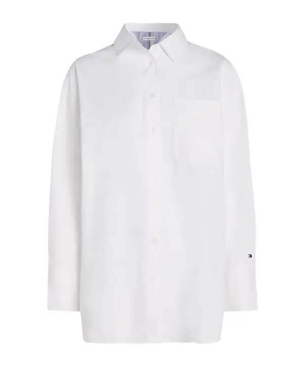 Tommy Hilfiger Logo Embroidered Shirt