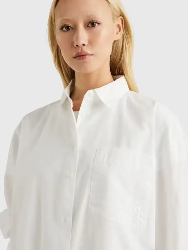 Tommy Hilfiger Logo Embroidered Shirt