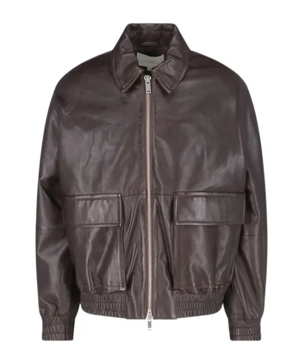 Studio Nicholson Leather Zip-up Jacket