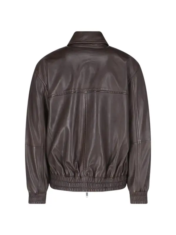 Studio Nicholson Leather Zip-up Jacket