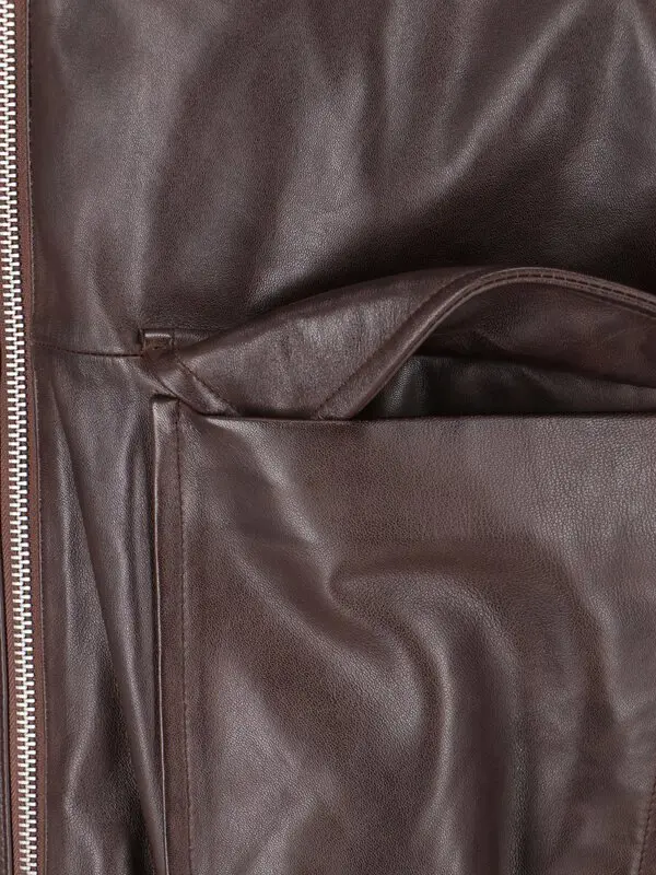 Studio Nicholson Leather Zip-up Jacket