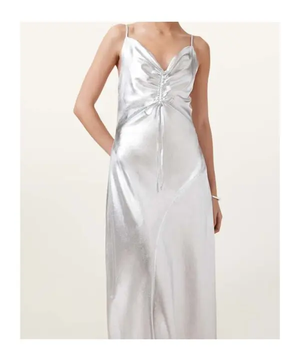 ALLSAINTS Alexia Strappy Asymmetric Dress