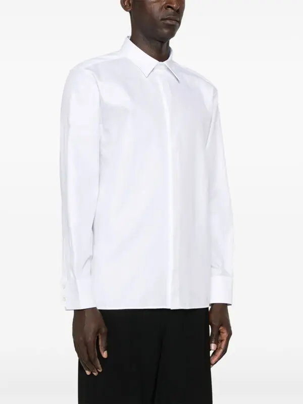 Saint Laurent Striped Button-up Shirt - White