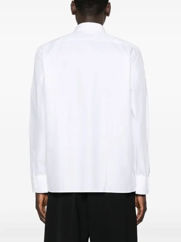Saint Laurent Striped Button-up Shirt - White