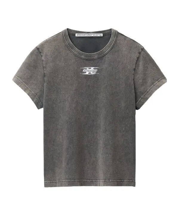 Alexander Wang Blade Logo-embossed T-shirt - Washed Cedar