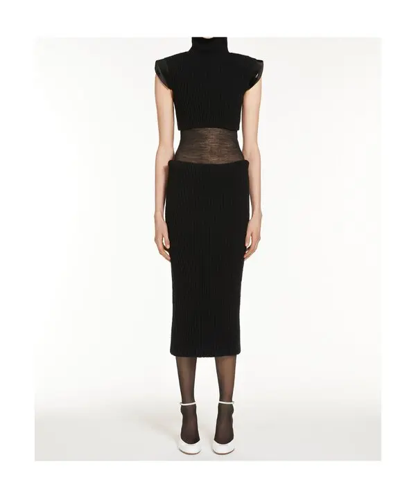 Sportmax Arabba Ribbed Midi Dress