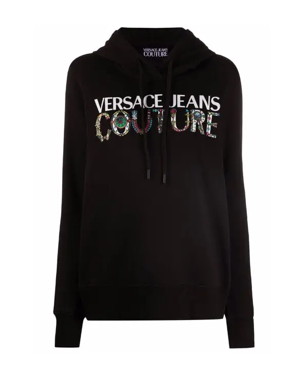 Versace Logo Print Hoodie