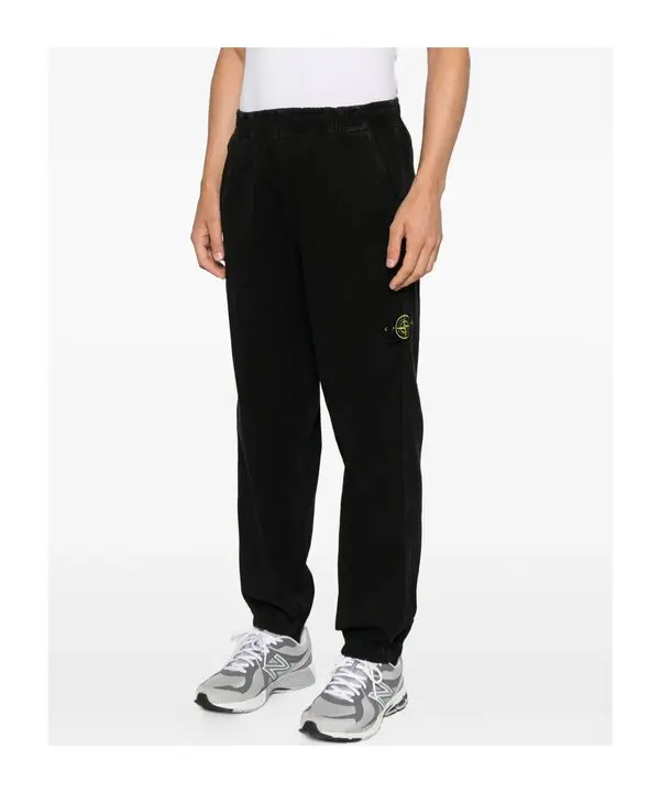 Stone Island Logo-patch Track Pants - Black