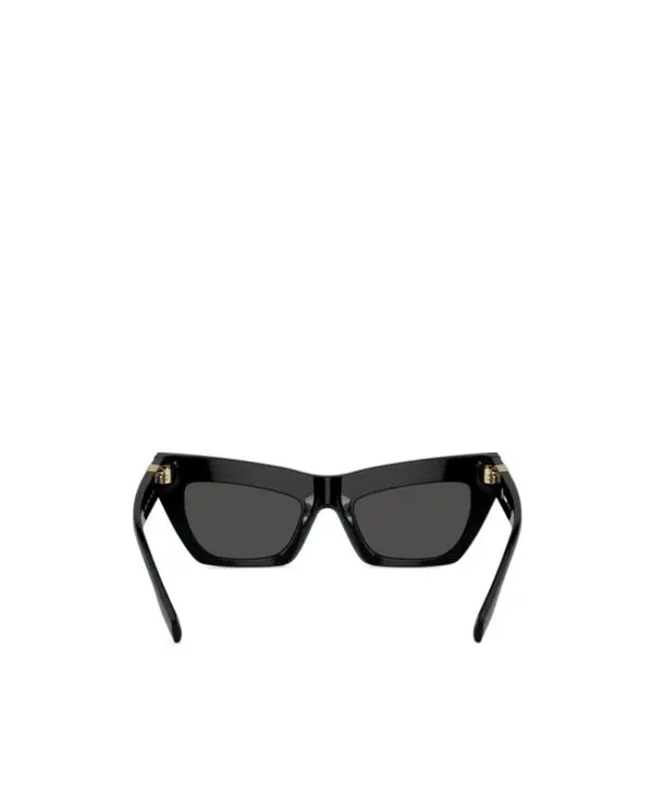 Burberry Cat Eye Sunglasses With Logo Detail - Black