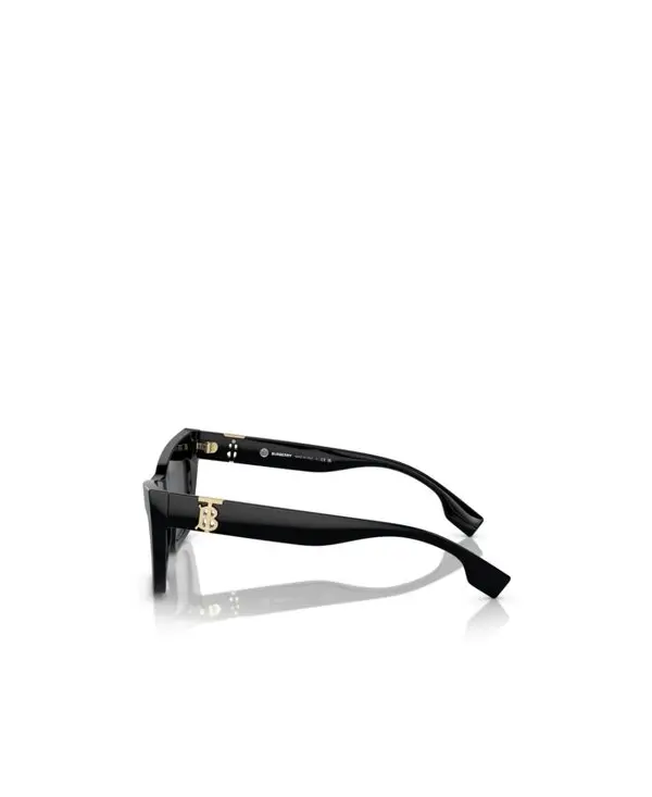 Burberry Cat Eye Sunglasses With Logo Detail - Black