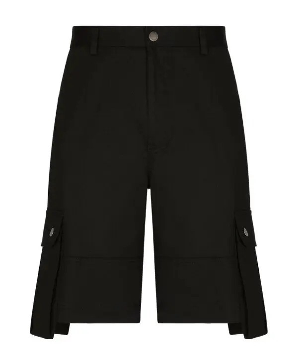 Dolce & Gabbana Stretch Cotton Cargo Bermuda Shorts