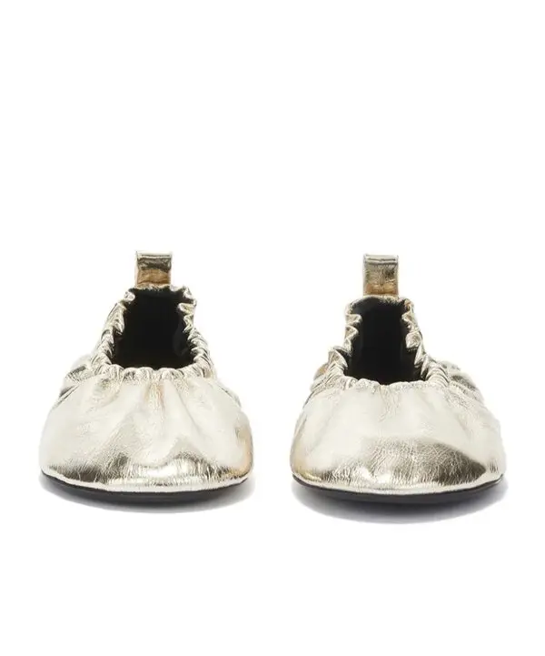 JIL SANDER Exaggerated Round Toe Ballerinas