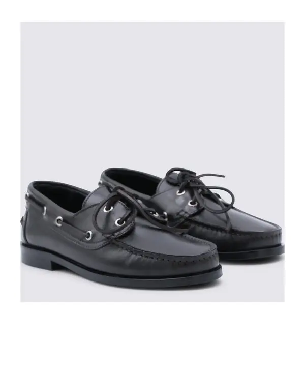 AeydĒ Harris Round Toe Lace-up Shoes - Black