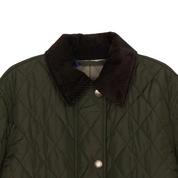 Burberry Belted Waist Quilted Jacket - Shale