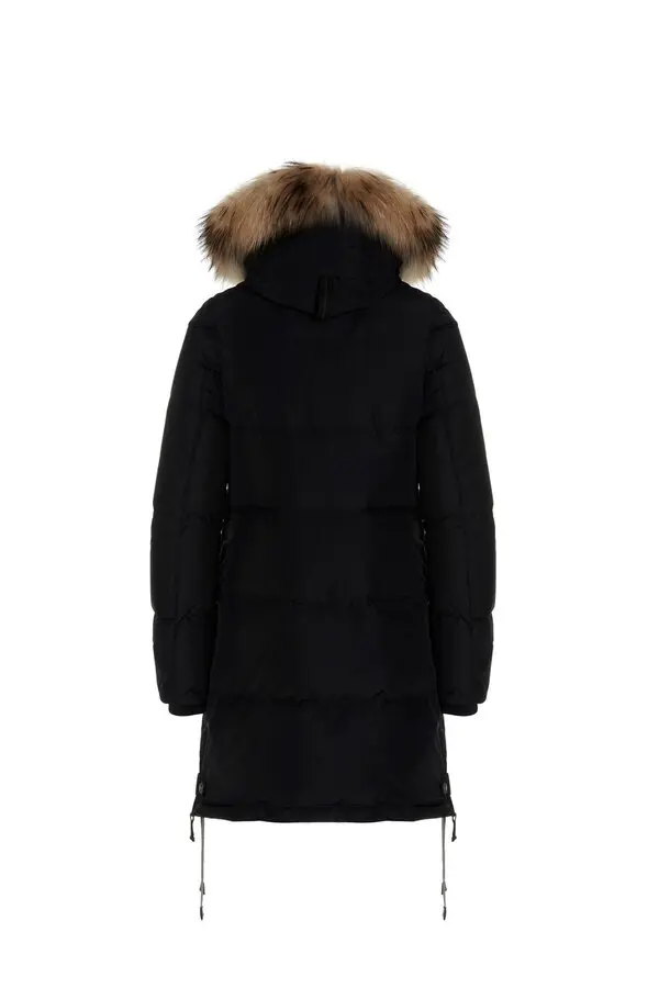 PARAJUMPERS Padded Down Coat With Fur Trimmed Hood