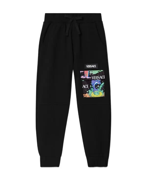 Versace Flap-pocket Track Pants - Black
