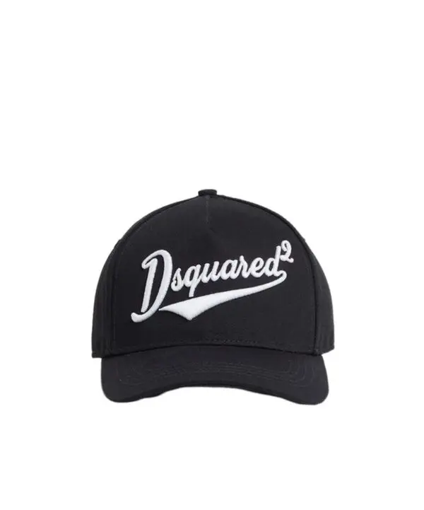 Dsquared2 Logo Embroidered Baseball Cap - Black