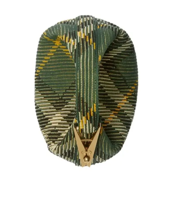 Burberry Peg Check-pattern Zipped Mini Shoulder Bag - Green