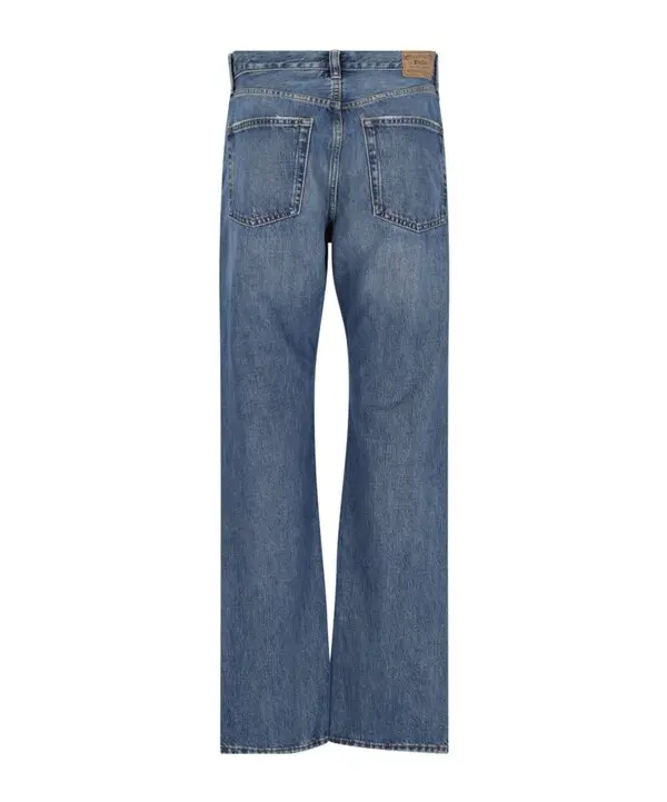 Polo Ralph Lauren Classic Straight-leg Jeans With Distressed Detailing - Blue