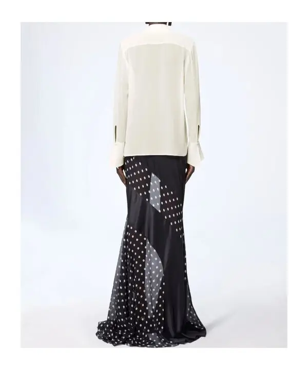 Nina Ricci Polka Dot Maxi Skirt