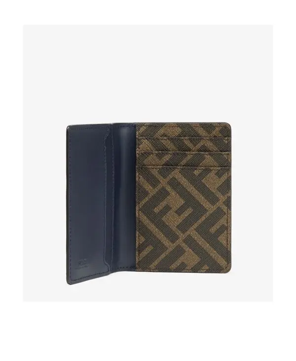 Fendi Ff Squared Card Holder - Black