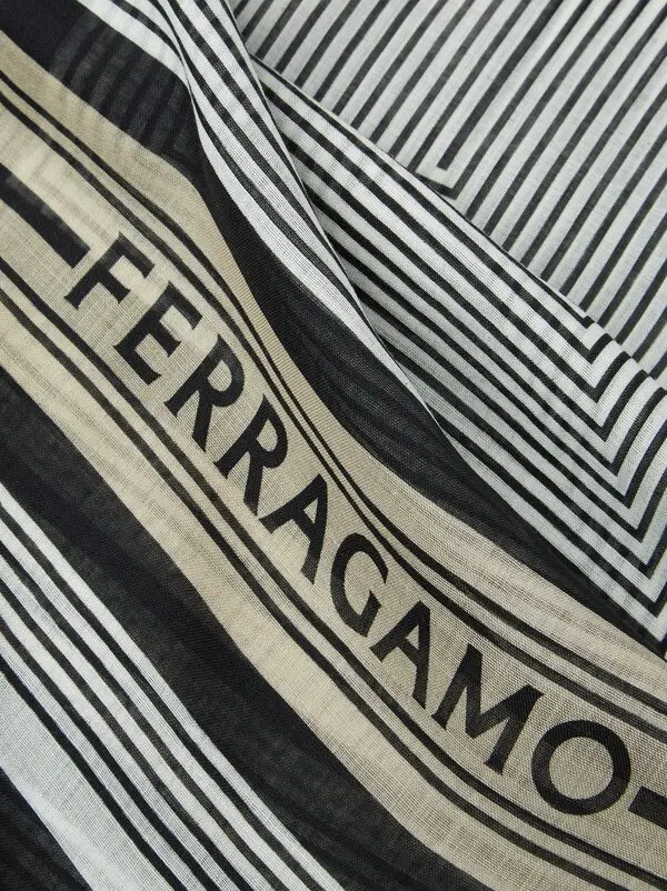 FERRAGAMO Bandeau Twilly Striped Scarf