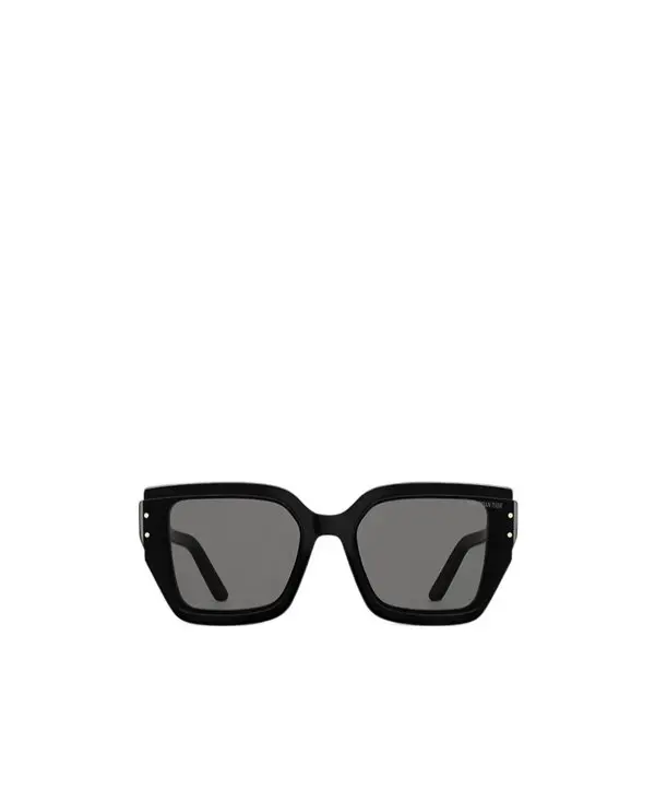 Dior Square Frame Monogrammed Sunglasses - Black