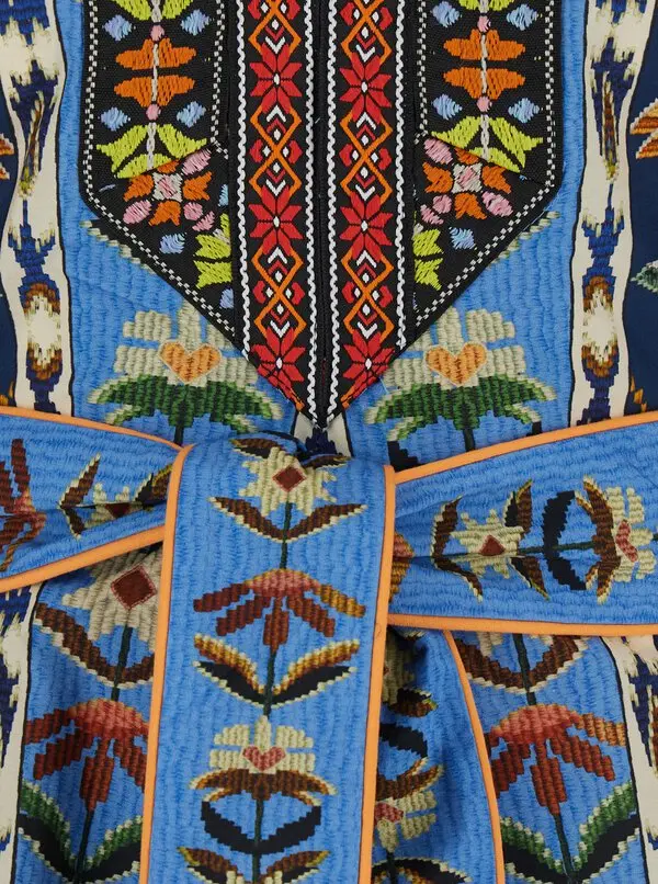 Farm Rio Belted Printed Kimono Top