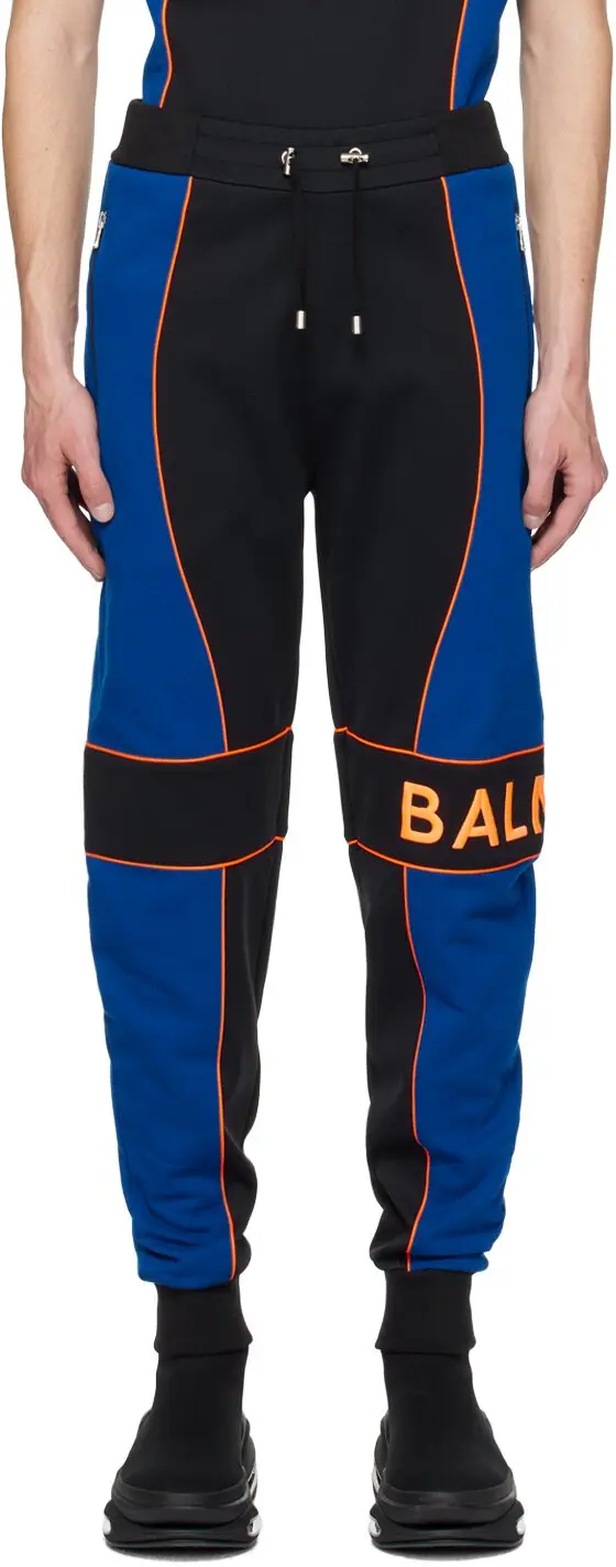 Balmain Jogging Bottoms With Logo Inserts