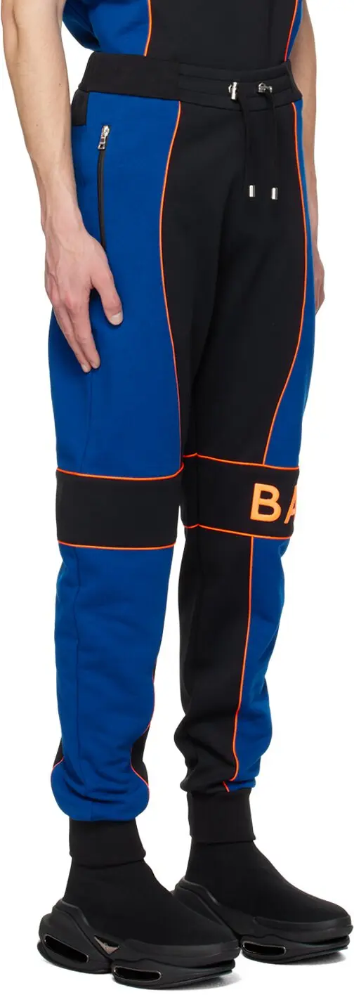 Balmain Jogging Bottoms With Logo Inserts