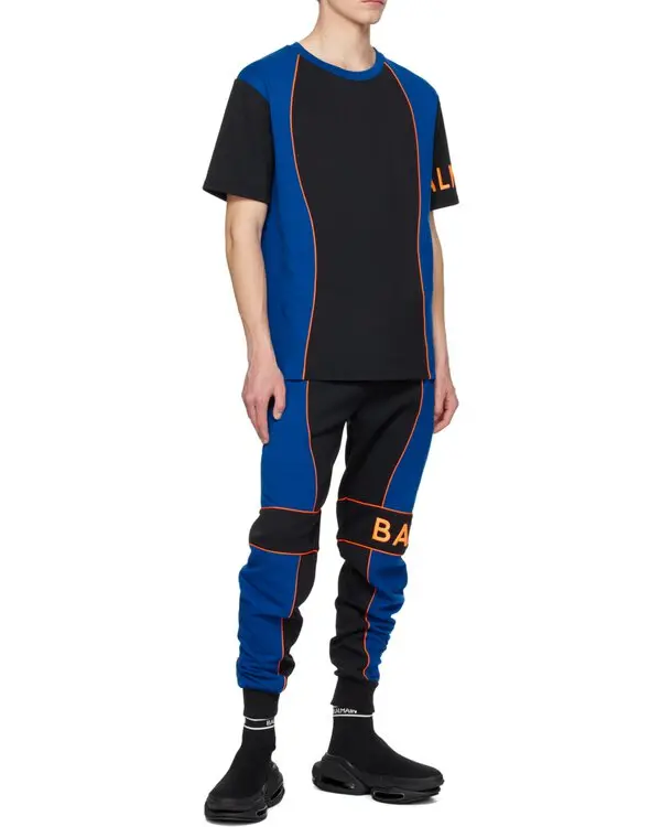 Balmain Jogging Bottoms With Logo Inserts